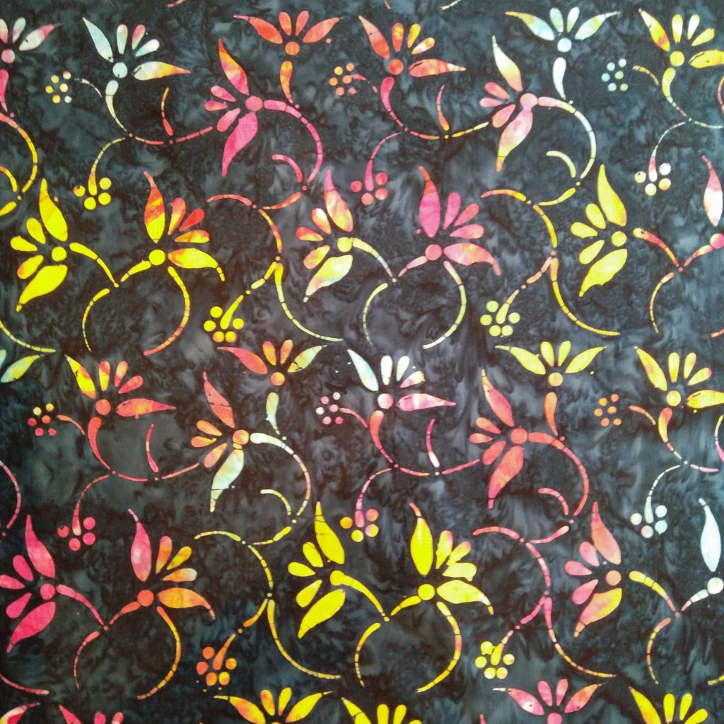 Batik - Benartex - Shangrila Bali - Floral Swirl (3680-12) - Black ...