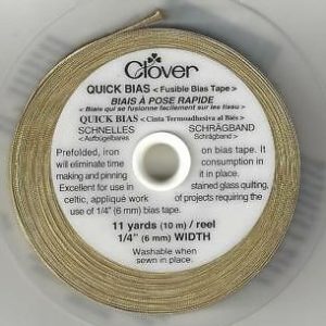Clover - Quick Bias - Fusiable Bias Tape - 6mm Width - 10 meters - Gold #700-Gold - A Heart Full ...